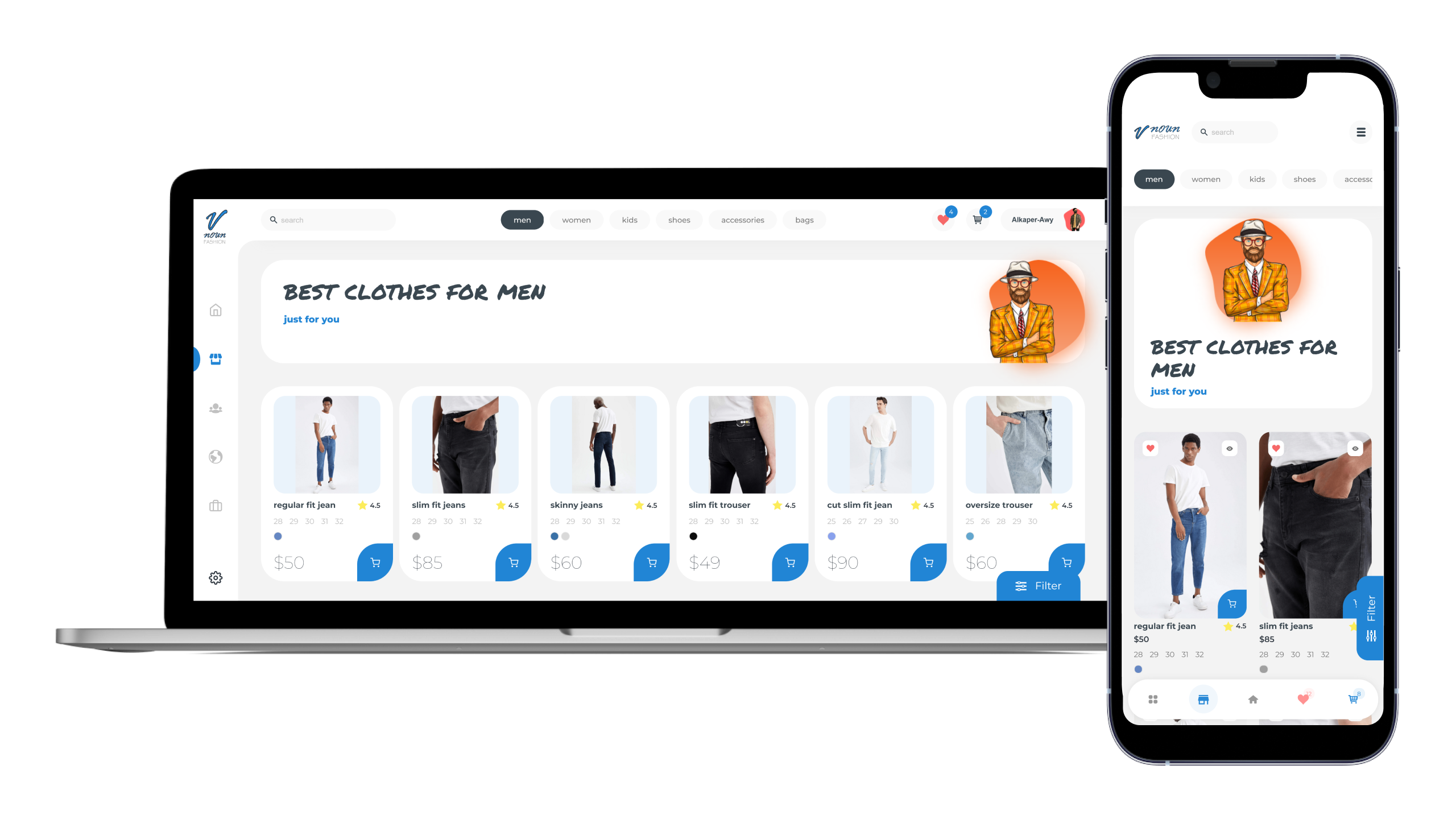 VNOUN - Ecommerce Online Store For Clothes Shop Vue3 NodeJS by NAC_code VNOUN - Ecommerce Online Store For Clothes Shop Vue3 NodeJS by NAC_code